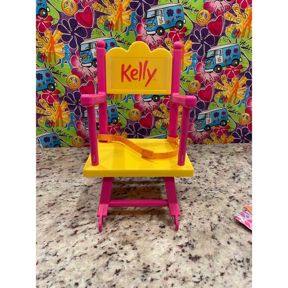 Mattel | Toys | Mattel 20 Kelly Sister Of Barbie Doll High Chair Pink ...
